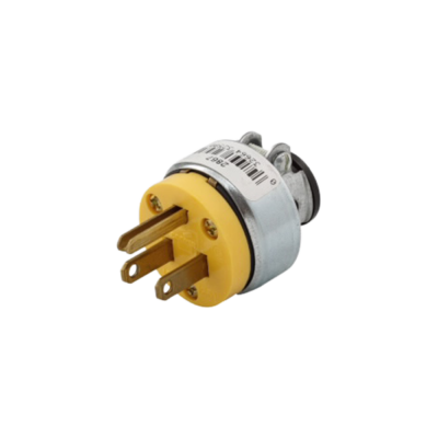 2867-BOX - Clavija de vinil blindada 15 A 125V Nema 5-15P Amarilla ...